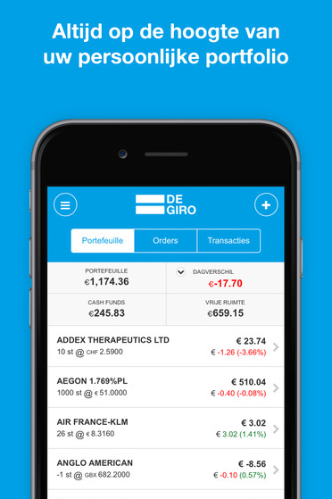 DEGIRO App: review over de beleggen app